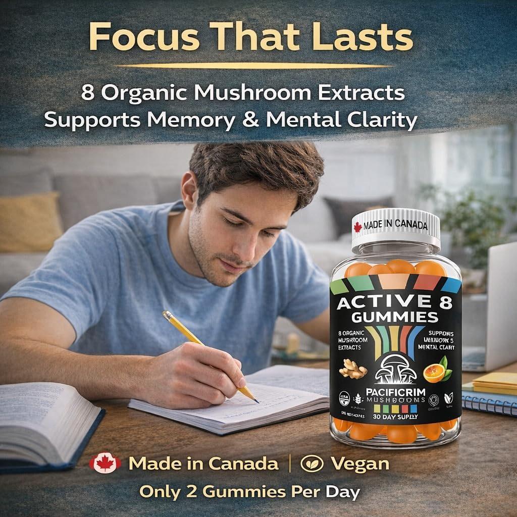 Active 8 gummies for enhanced focus