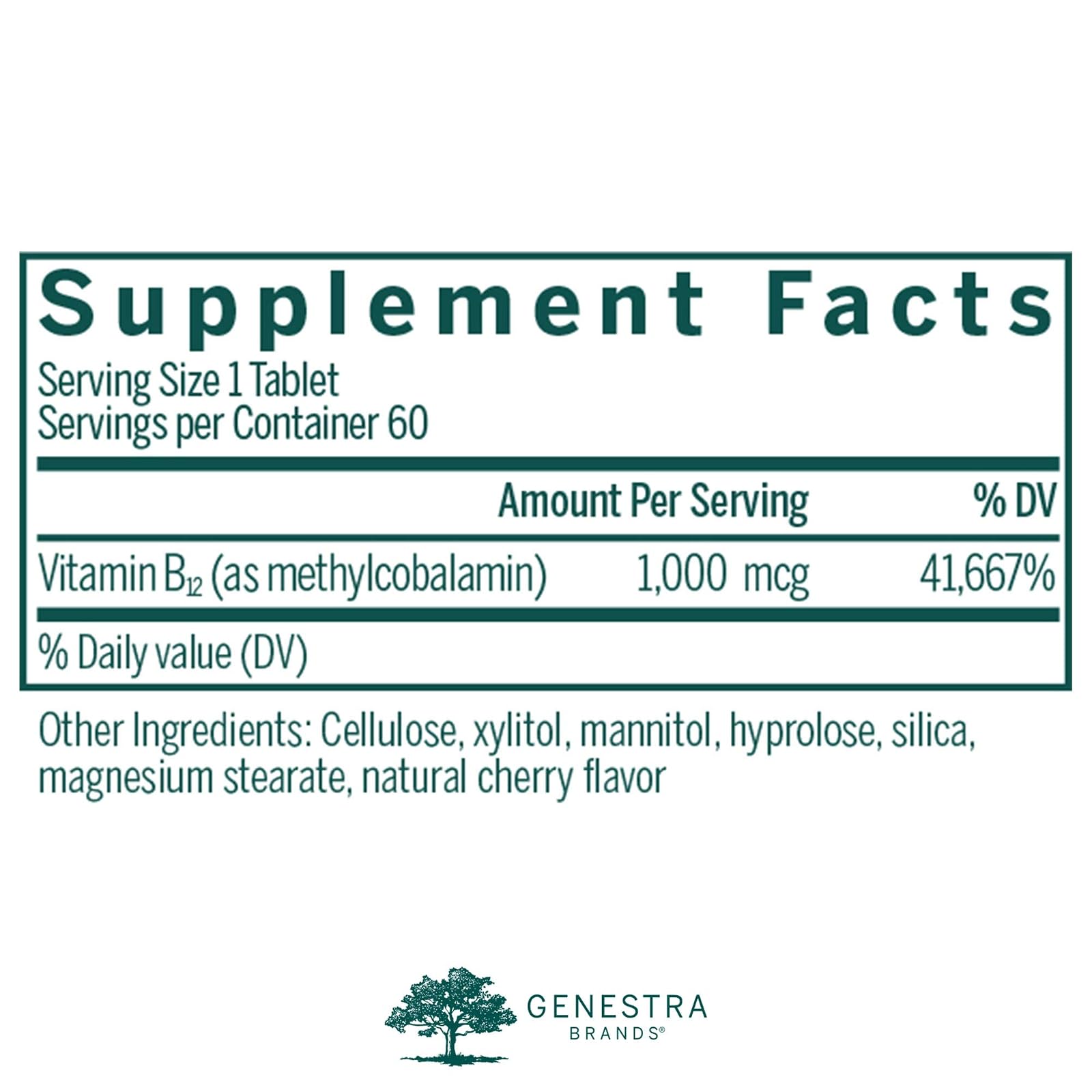 Active chewable vitamin B12 for energy