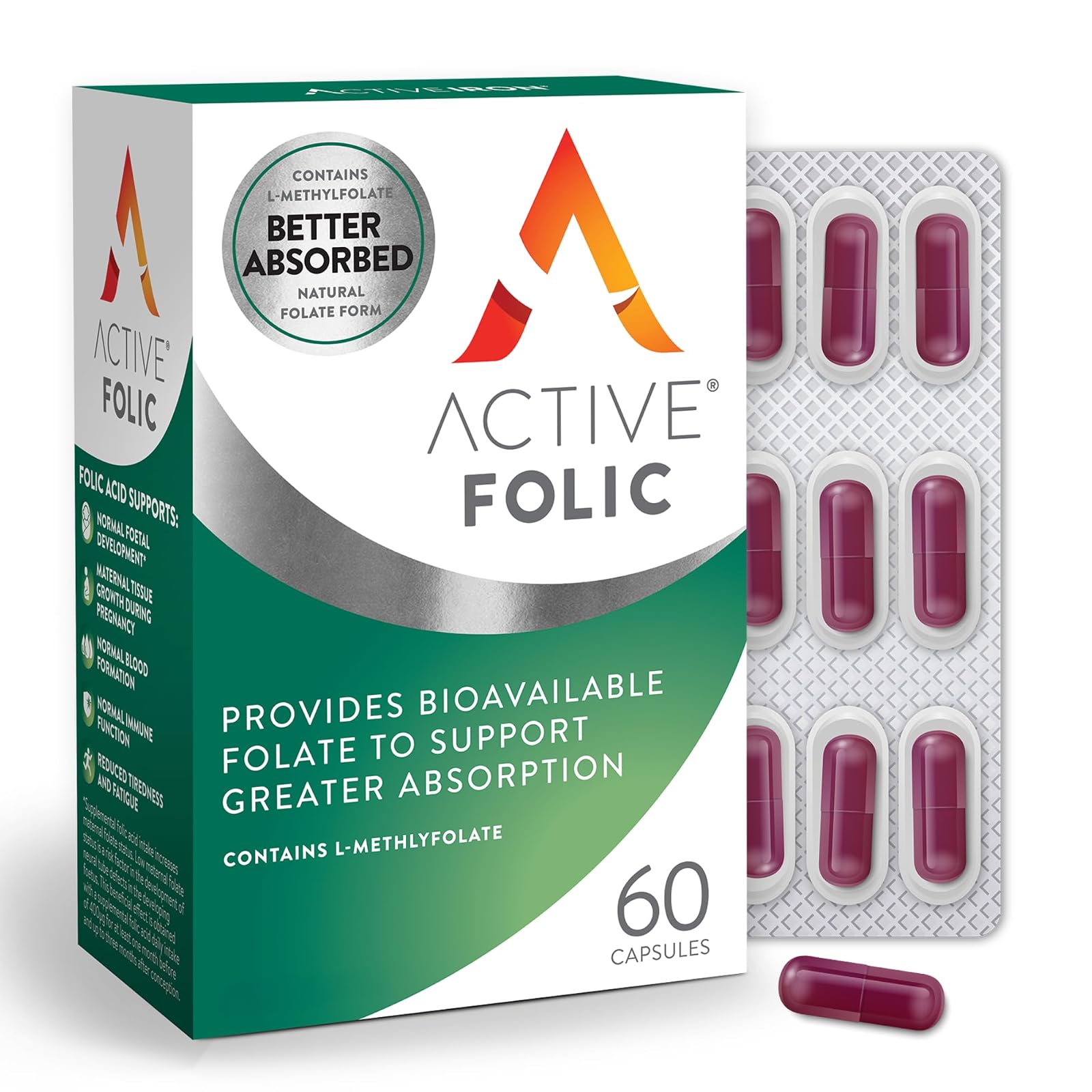 Active Folic Acid 400 mcg tablets