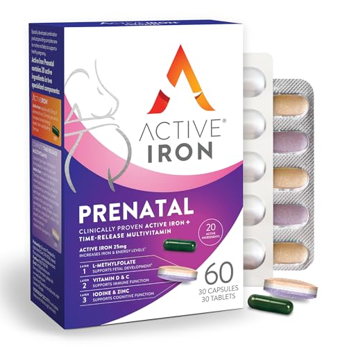 Active Iron prenatal vitamins for energy