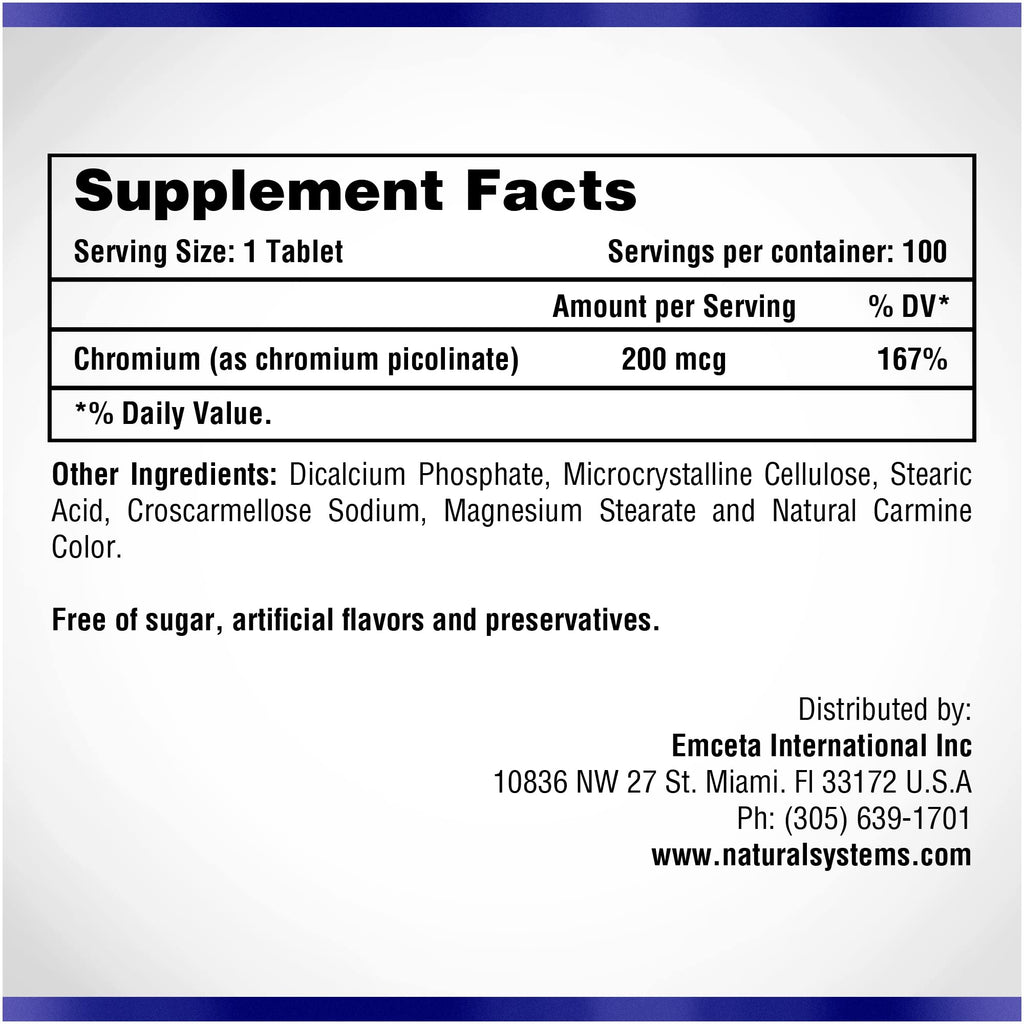 active lifestyle chromium vitamins