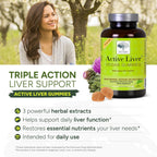 Active Liver Support gummies with milk thistle extract