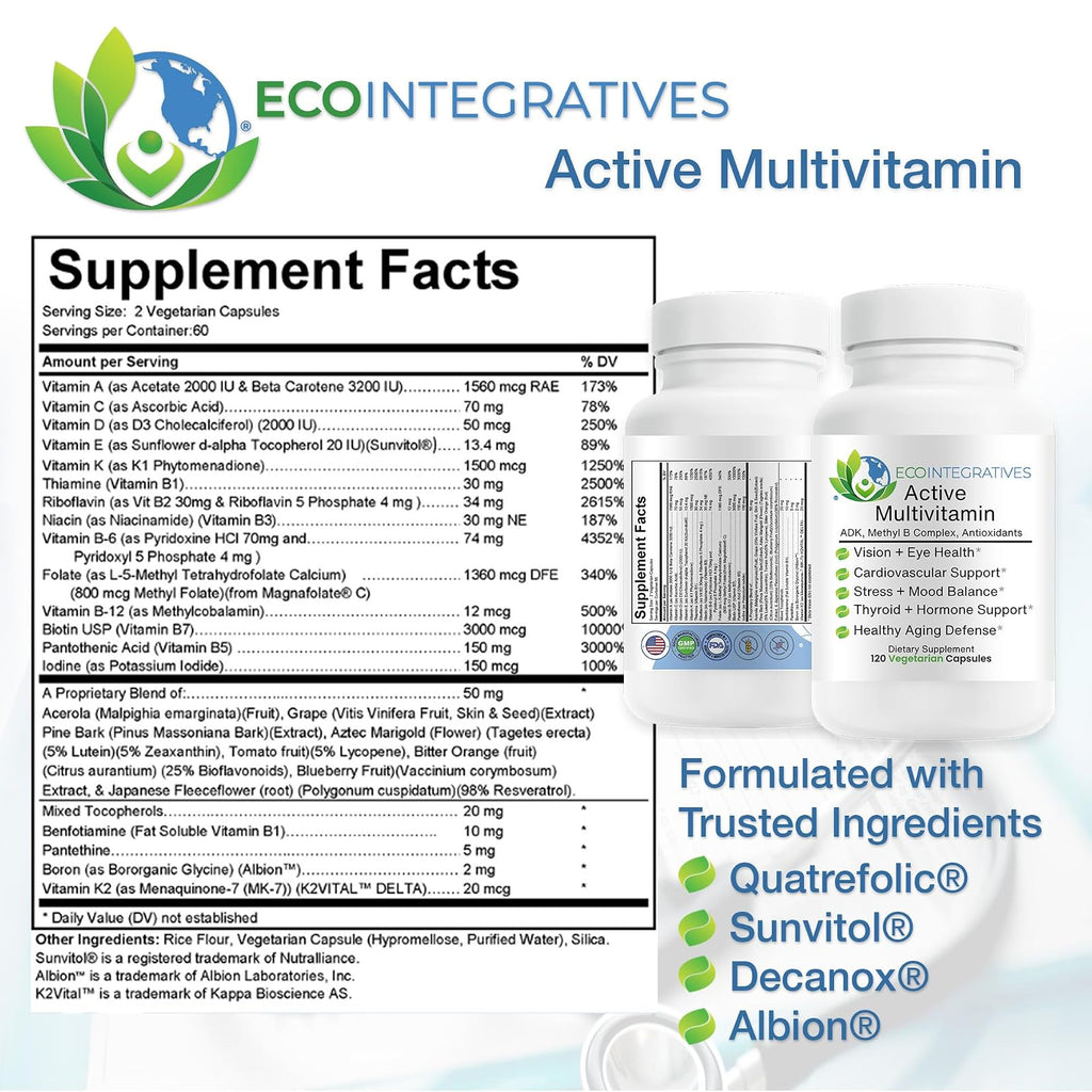 Active multivitamin for energy support
