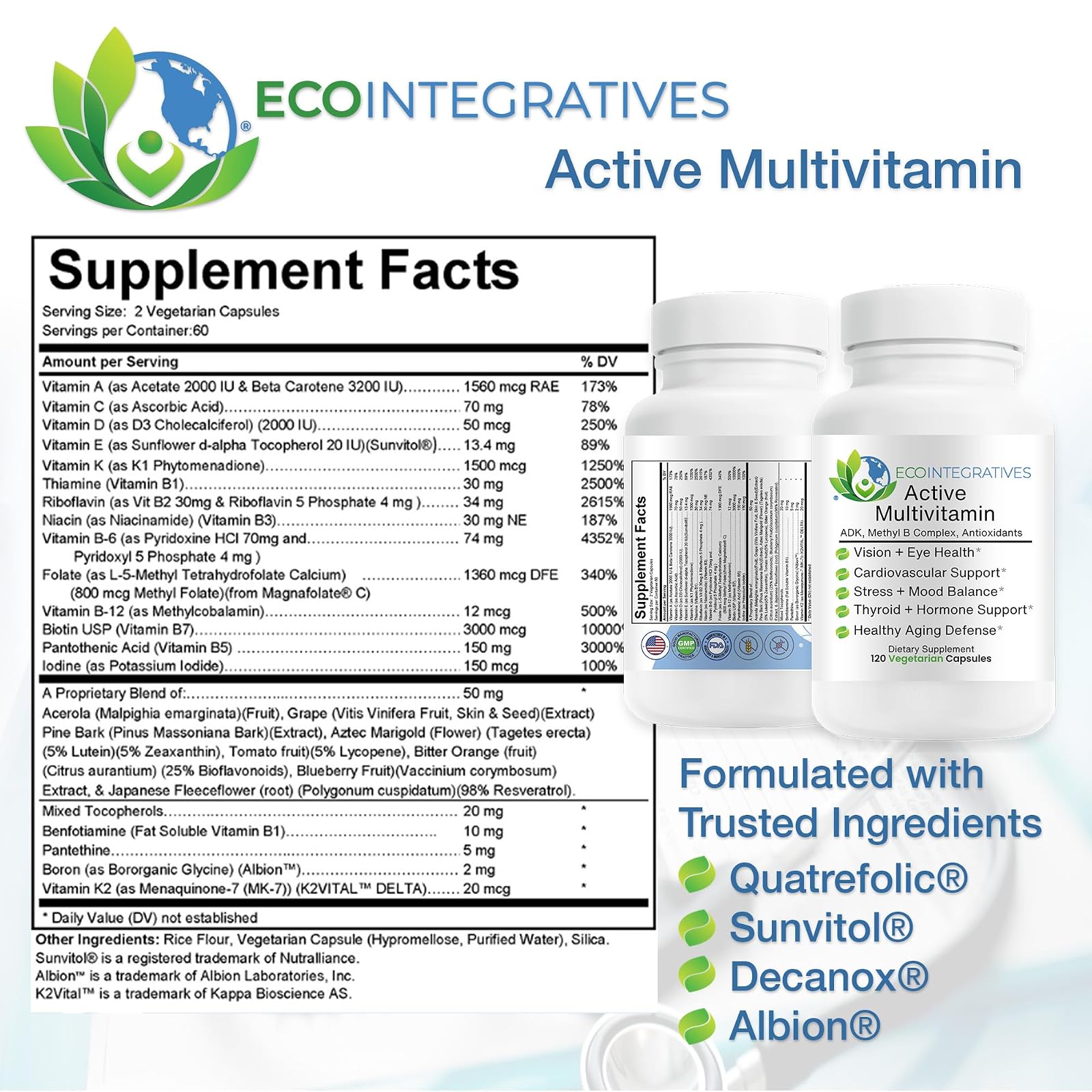 Active multivitamin for energy support
