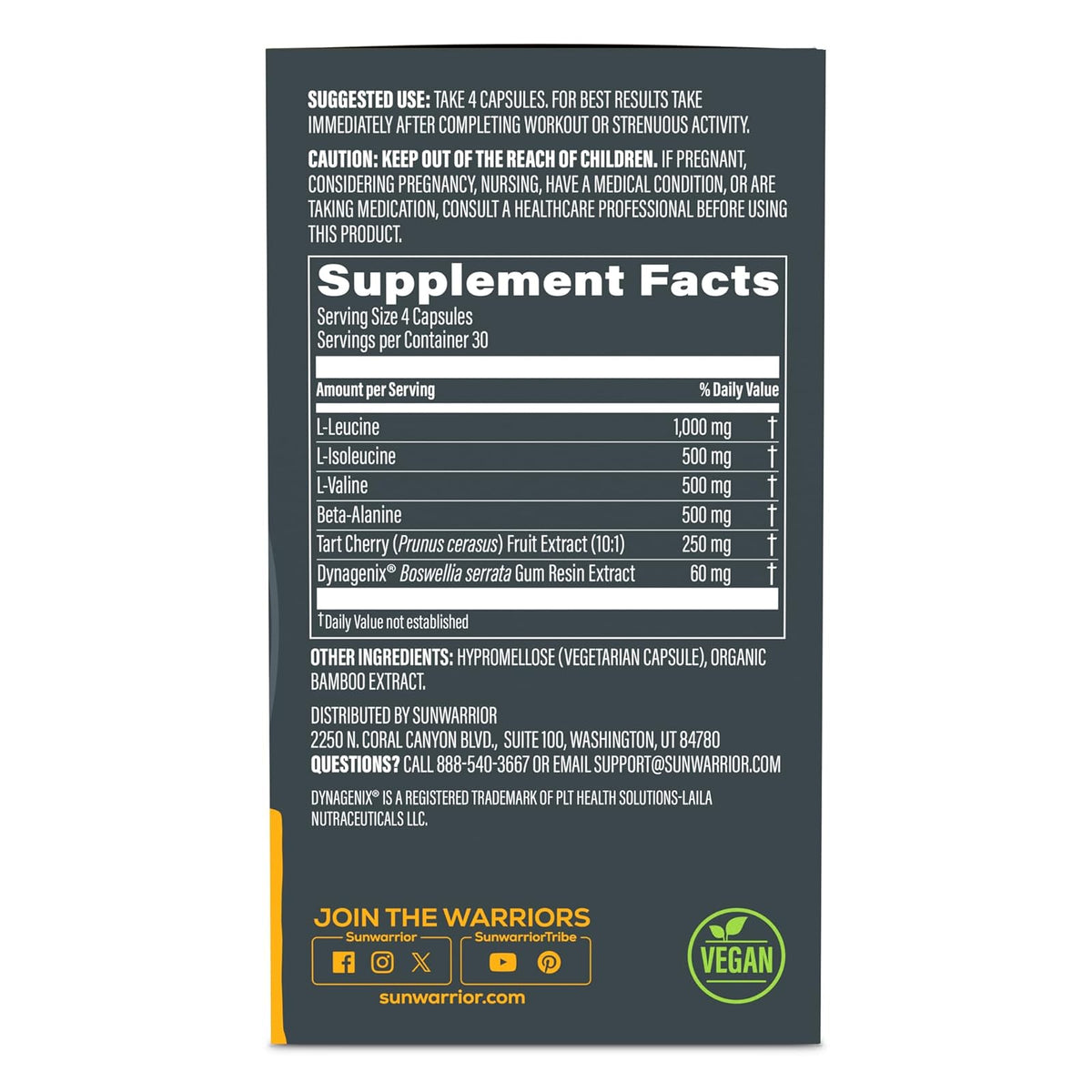 Active recovery supplement for athletes