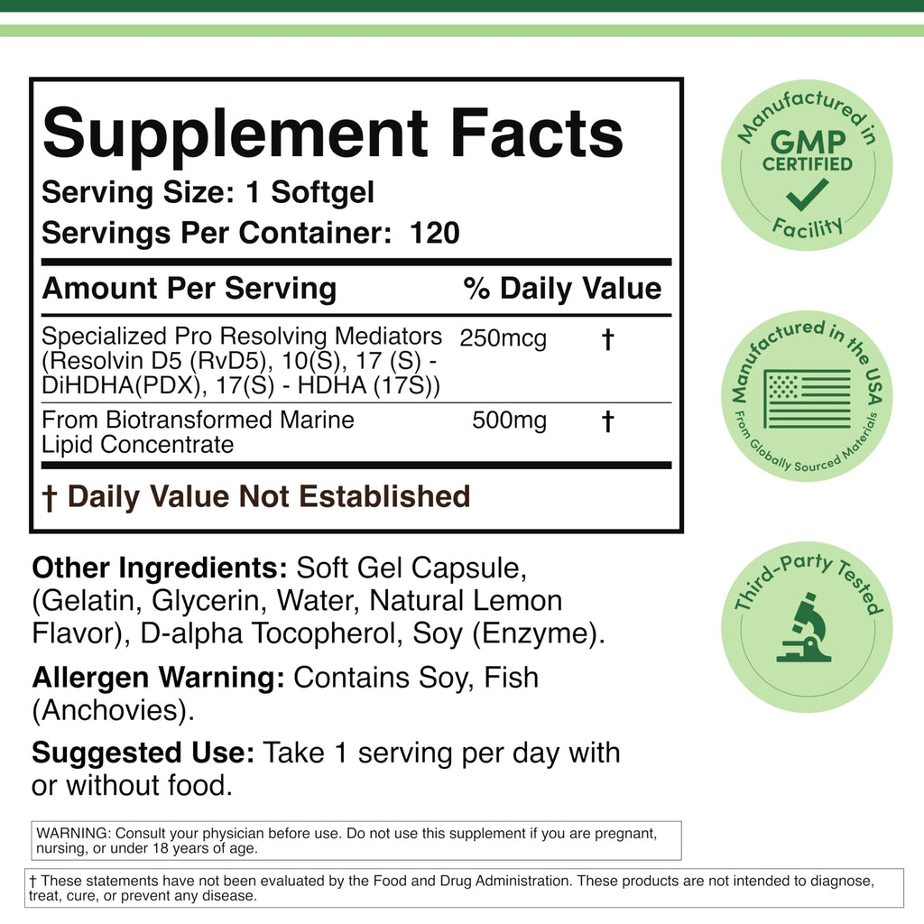active SPMs for joint health