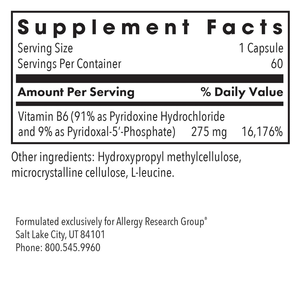 Active vitamin B6 for energy support