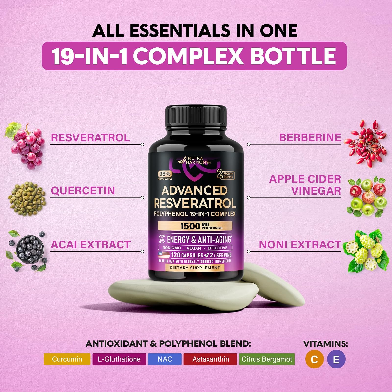 ACV capsules for digestion improvement
