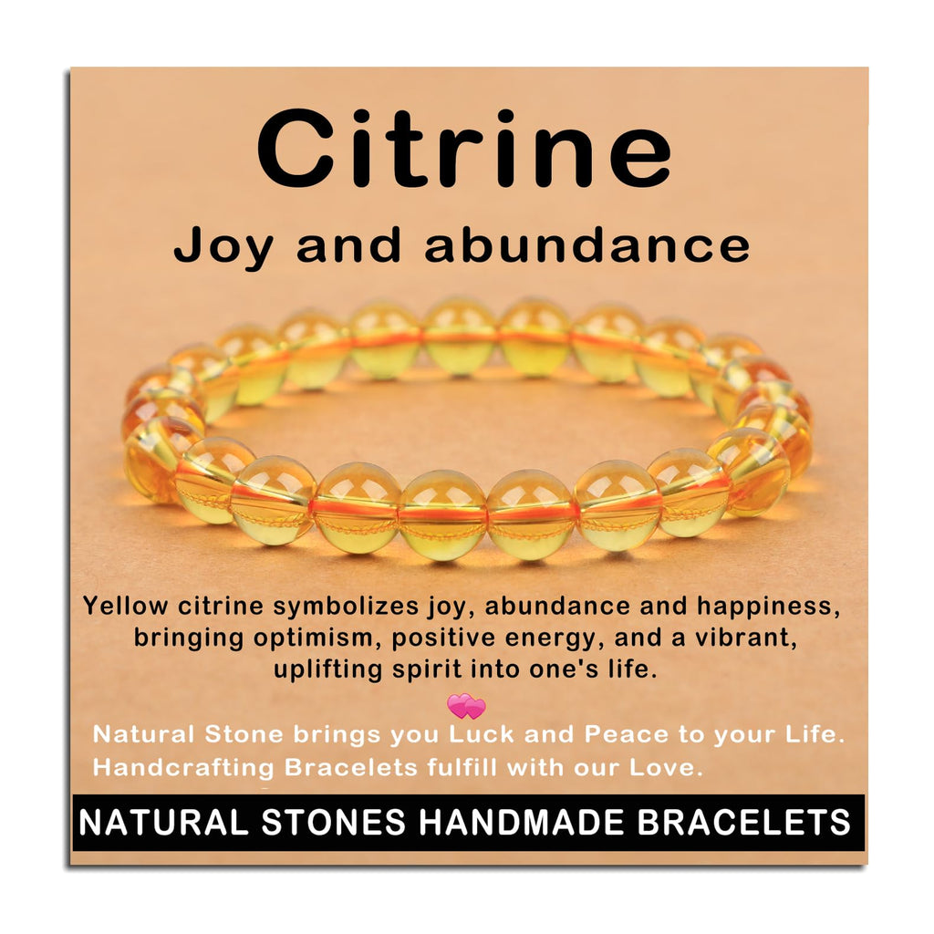 AD Beads citrine gemstone bracelet