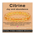 AD Beads citrine gemstone bracelet
