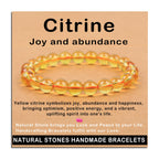 AD Beads citrine gemstone bracelet