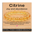 AD Beads citrine gemstone bracelet