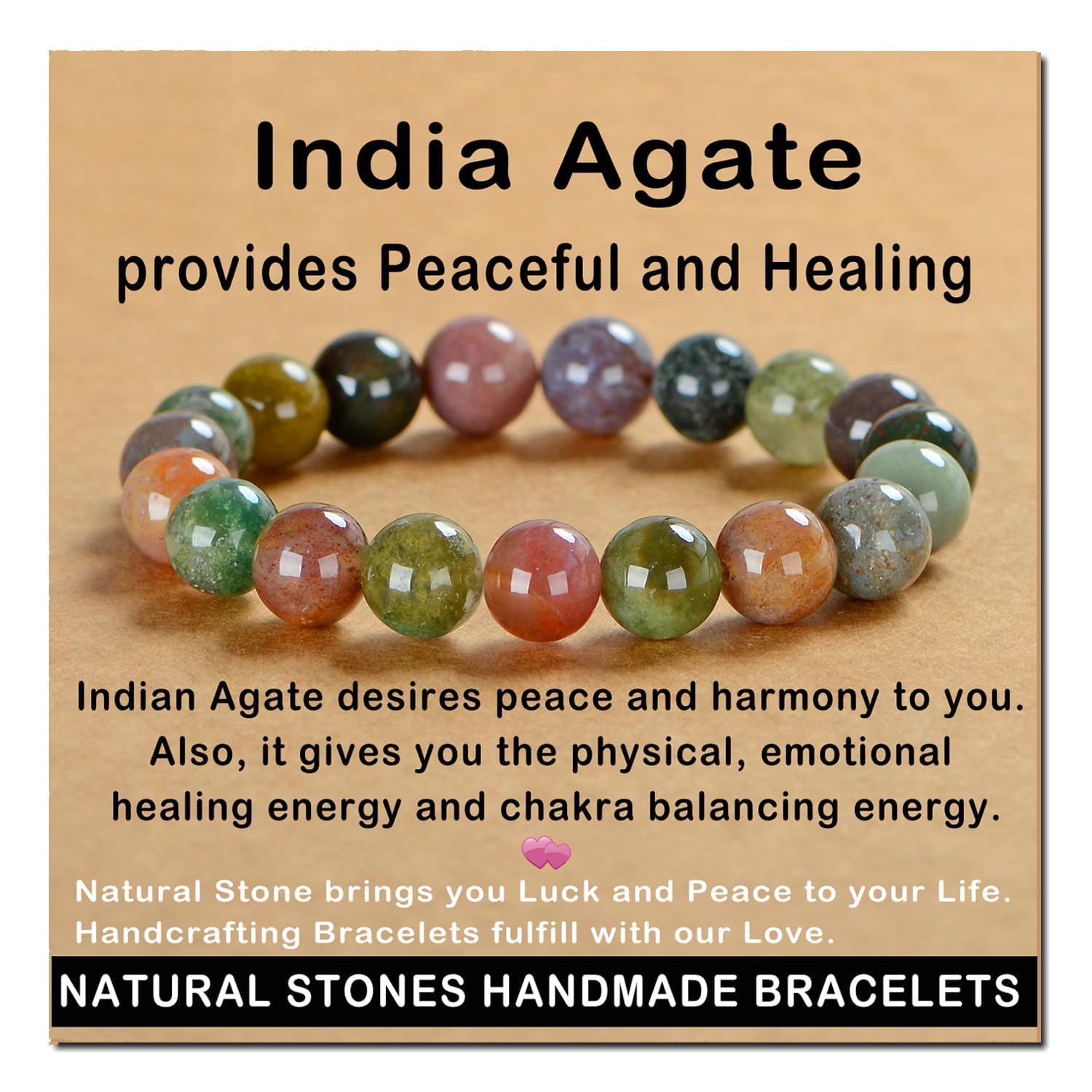 AD Beads gemstone bracelet for wellness