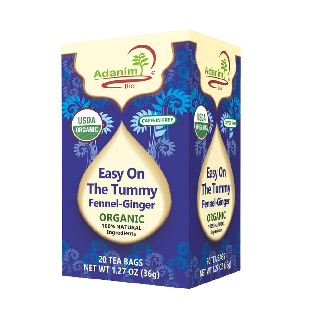 Adanim fennel ginger herbal tea bags