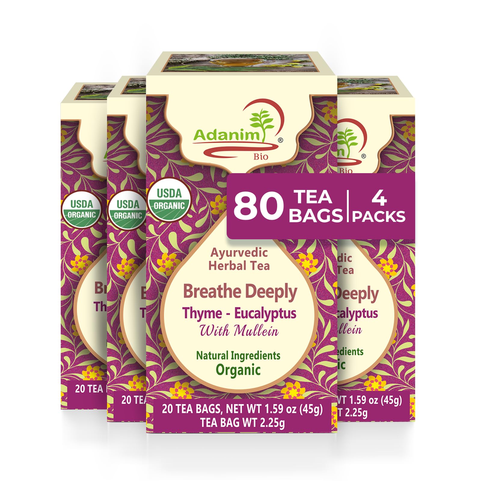 Adanim Mullein tea for respiratory health