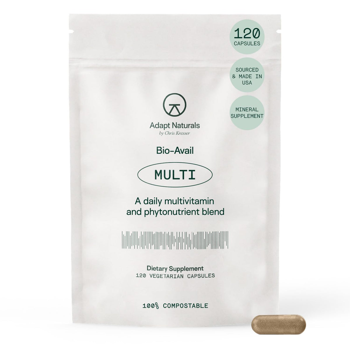 Adapt Naturals multivitamins for daily health