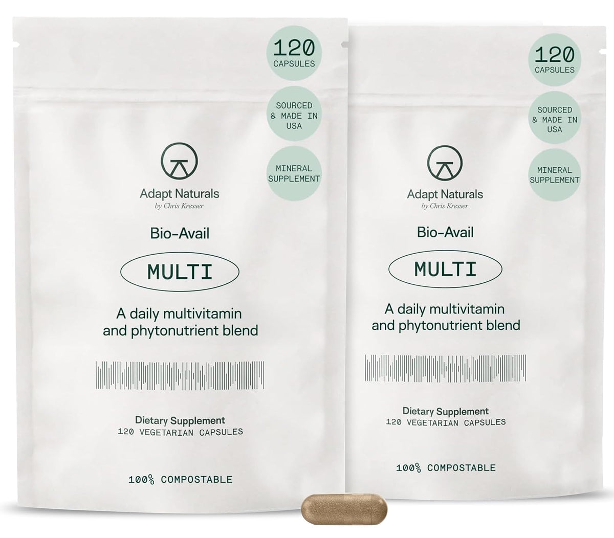 Adapt Naturals multivitamins for daily health