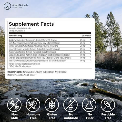 Adapt Naturals mushrooms for daily nutrition