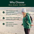 Adapt Naturals Vitamin D3 K2 600 servings