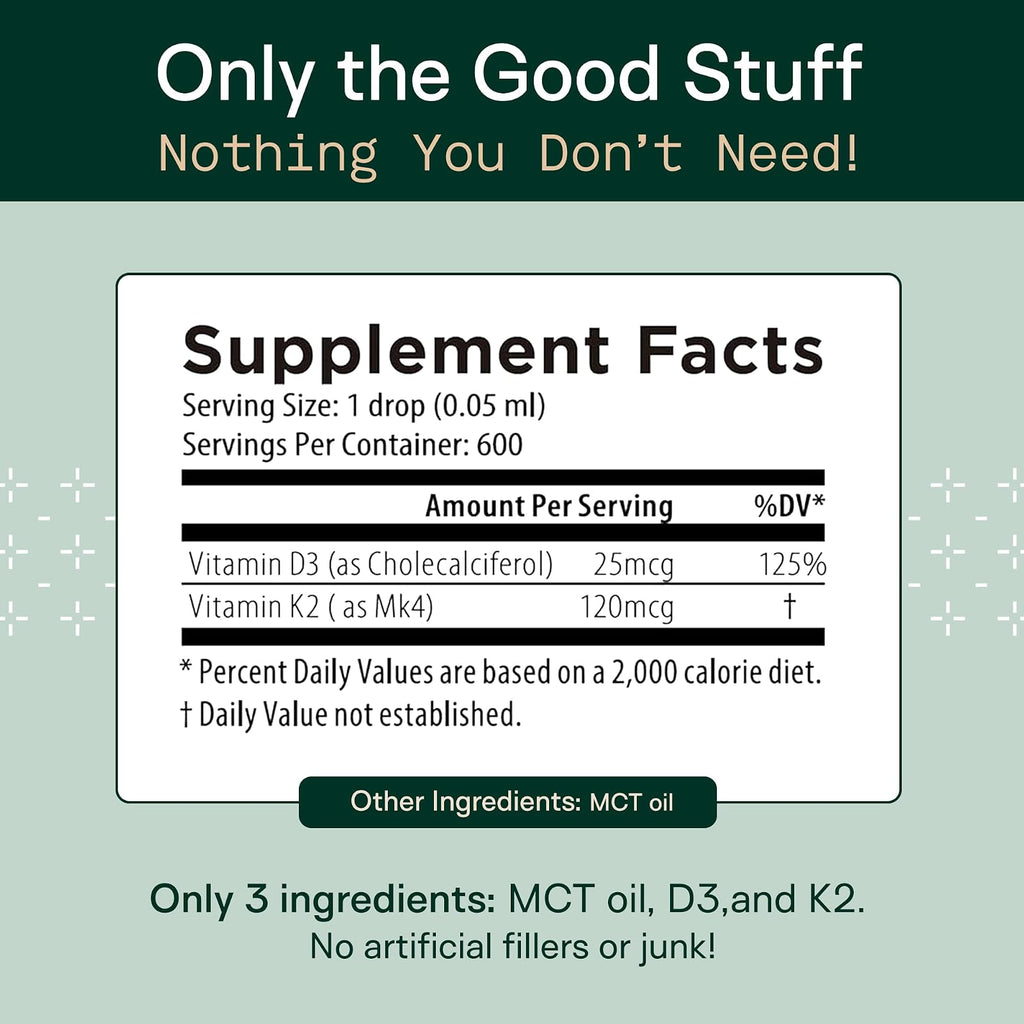 Adapt Naturals Vitamin D3 K2 benefits