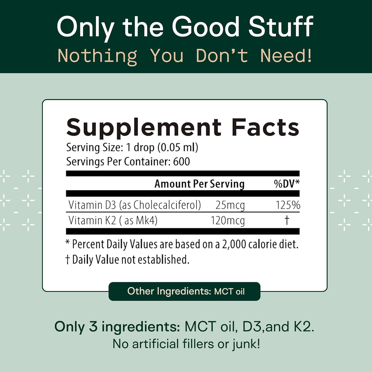 Adapt Naturals Vitamin D3 K2 benefits
