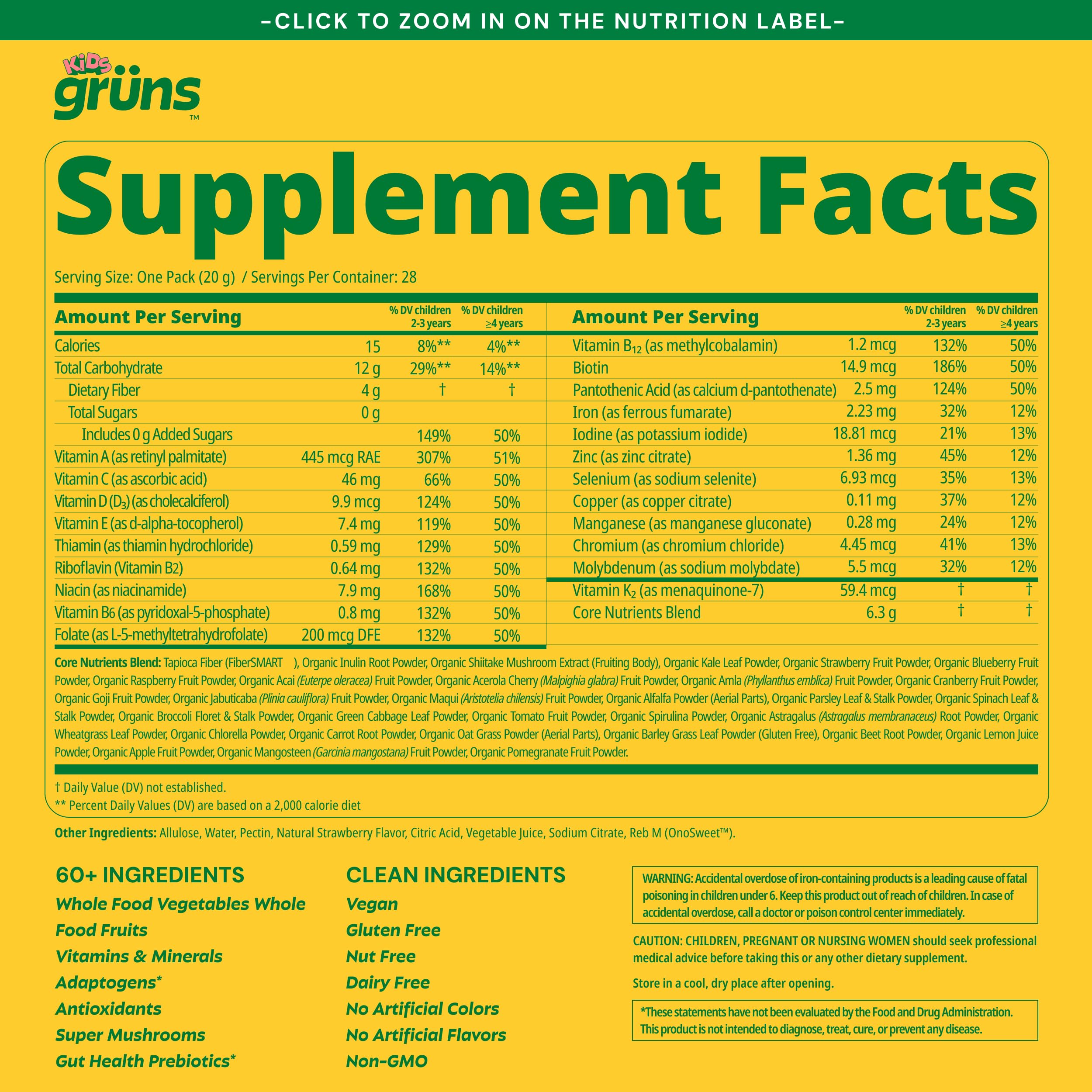 Adaptogen-infused gummy vitamins for children