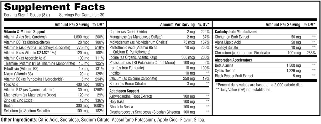 adaptogen multivitamins for energy boost