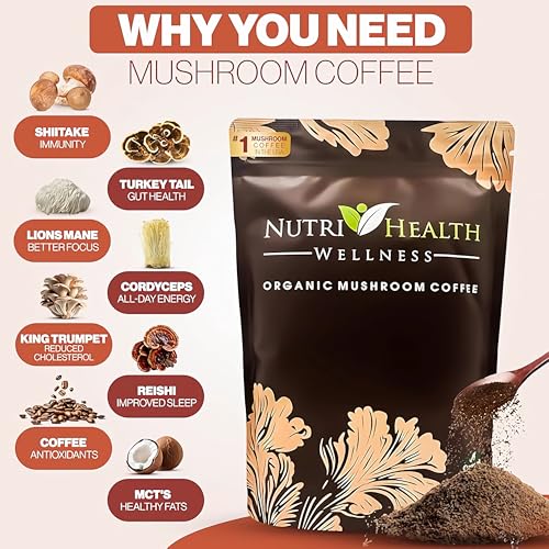 adaptogen-rich mushroom coffee for vitality