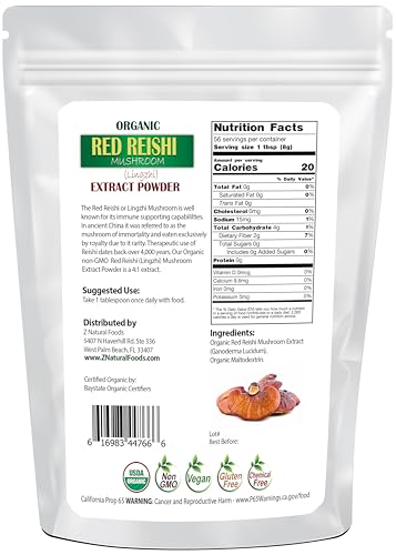 adaptogen rich reishi mushroom powder