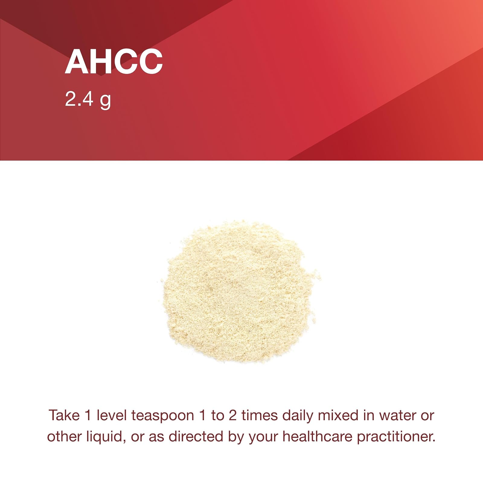 Adaptogenic AHCC powder for vitality