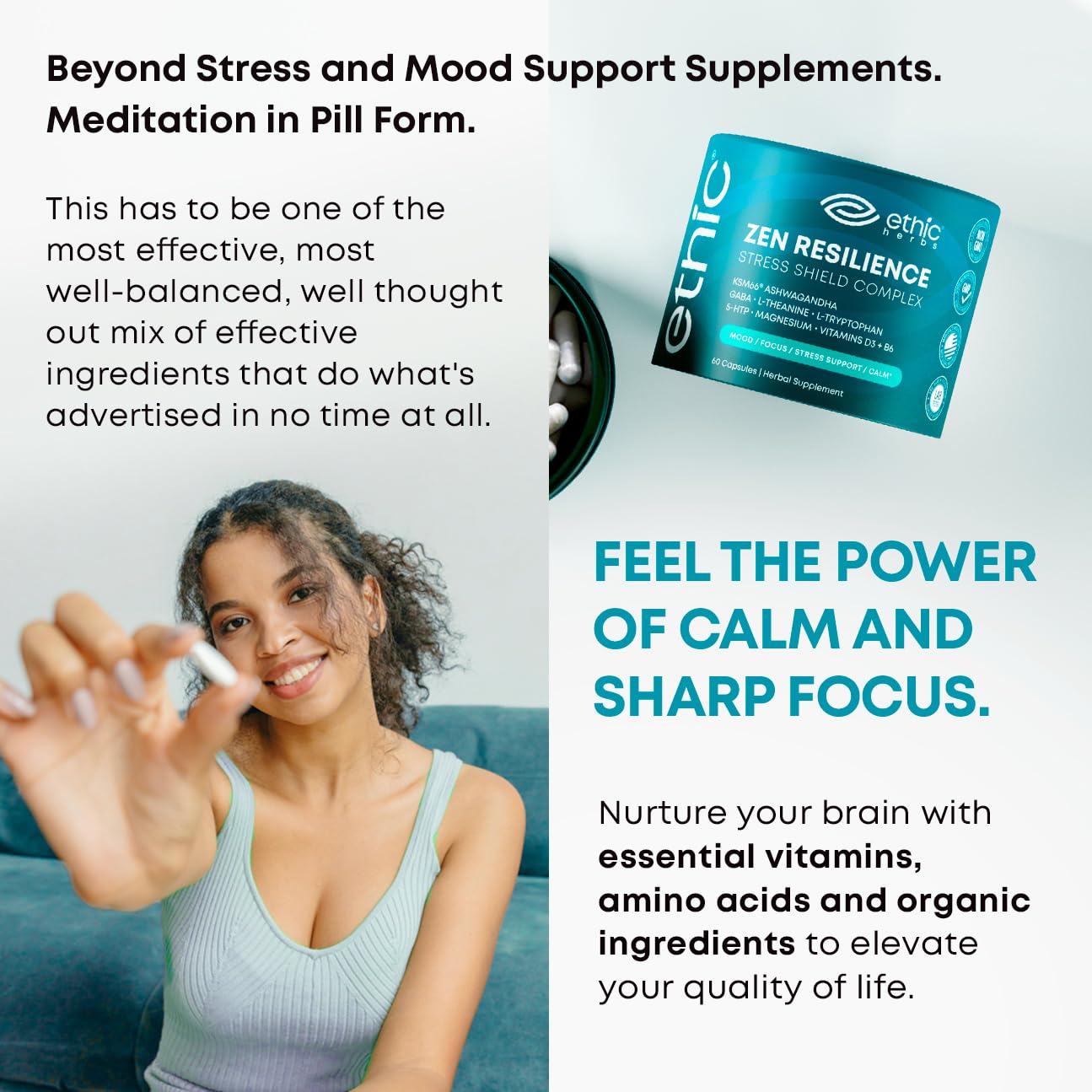 adaptogenic capsules for enhanced focus