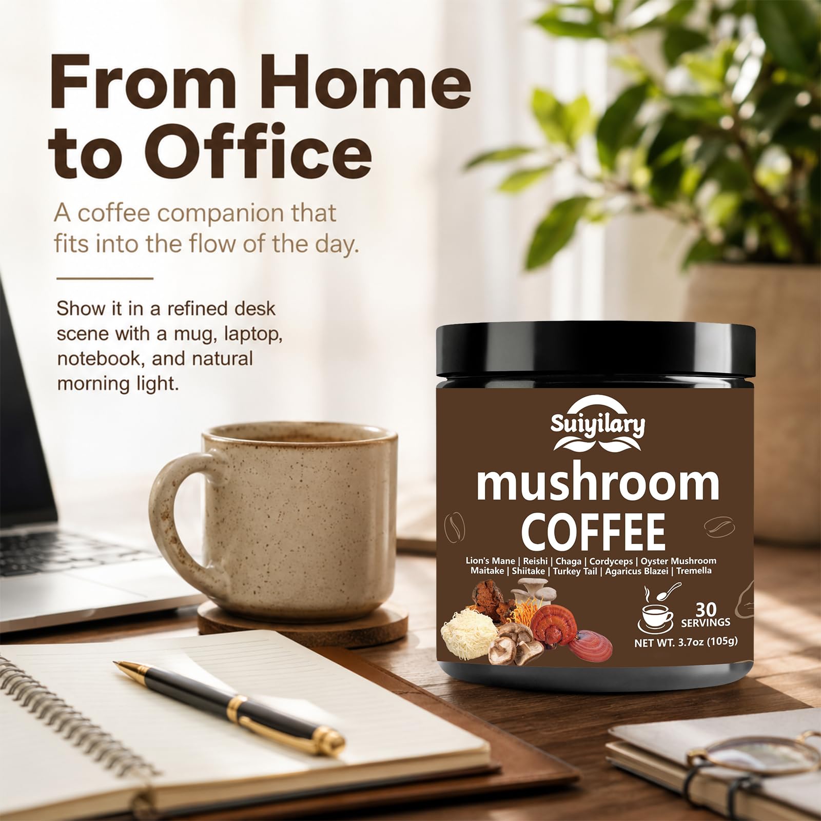 Adaptogenic coffee for focus