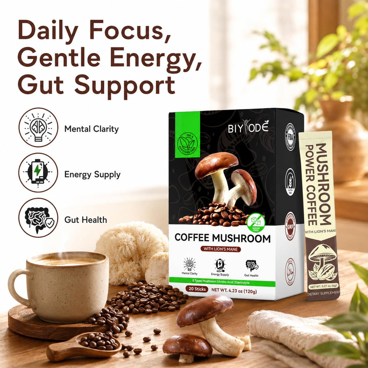 adaptogenic coffee for stress relief