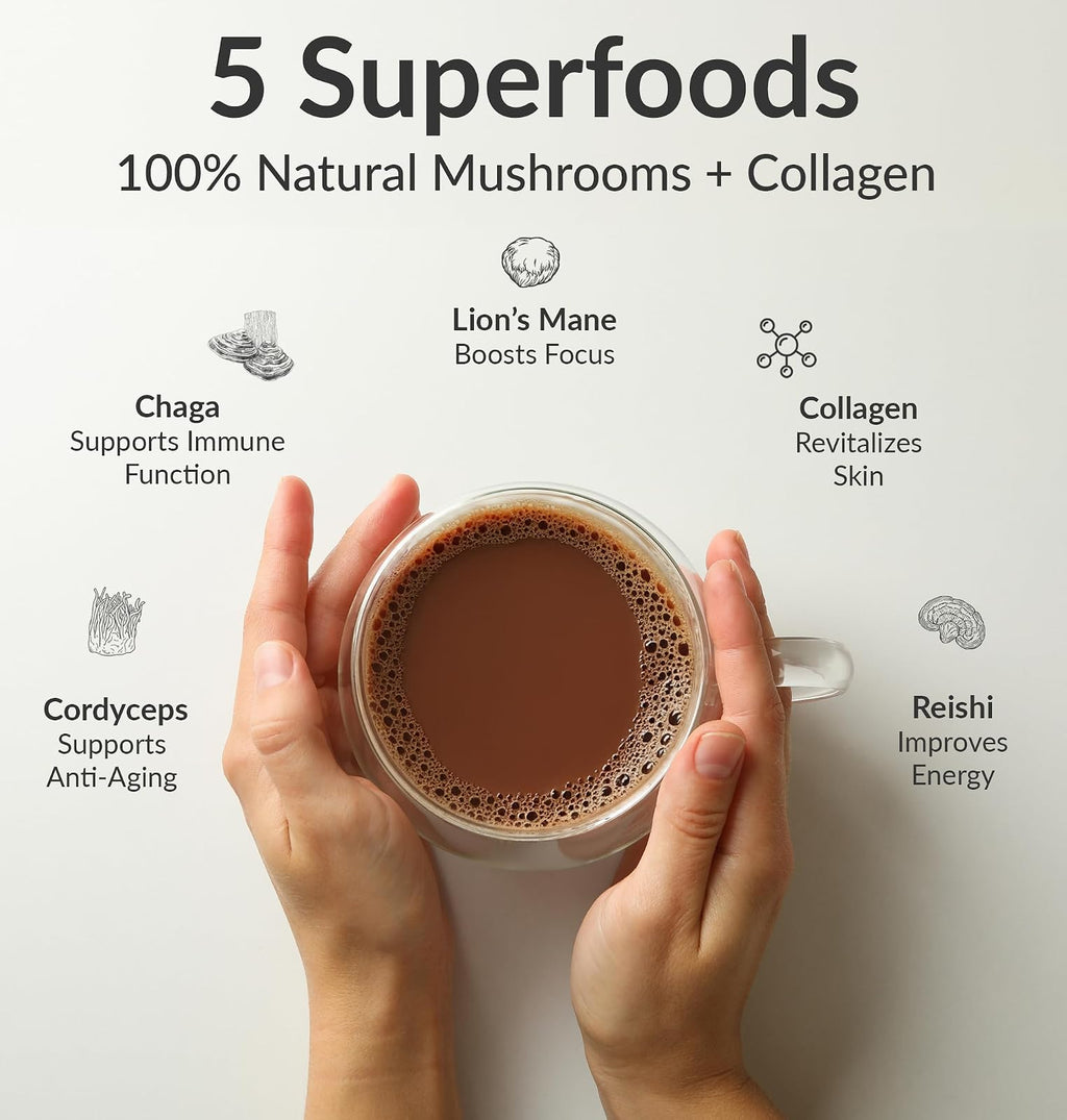 adaptogenic coffee substitute with mushrooms