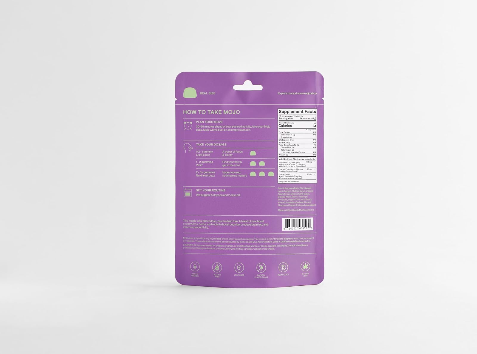 Adaptogenic gummies for daily wellness
