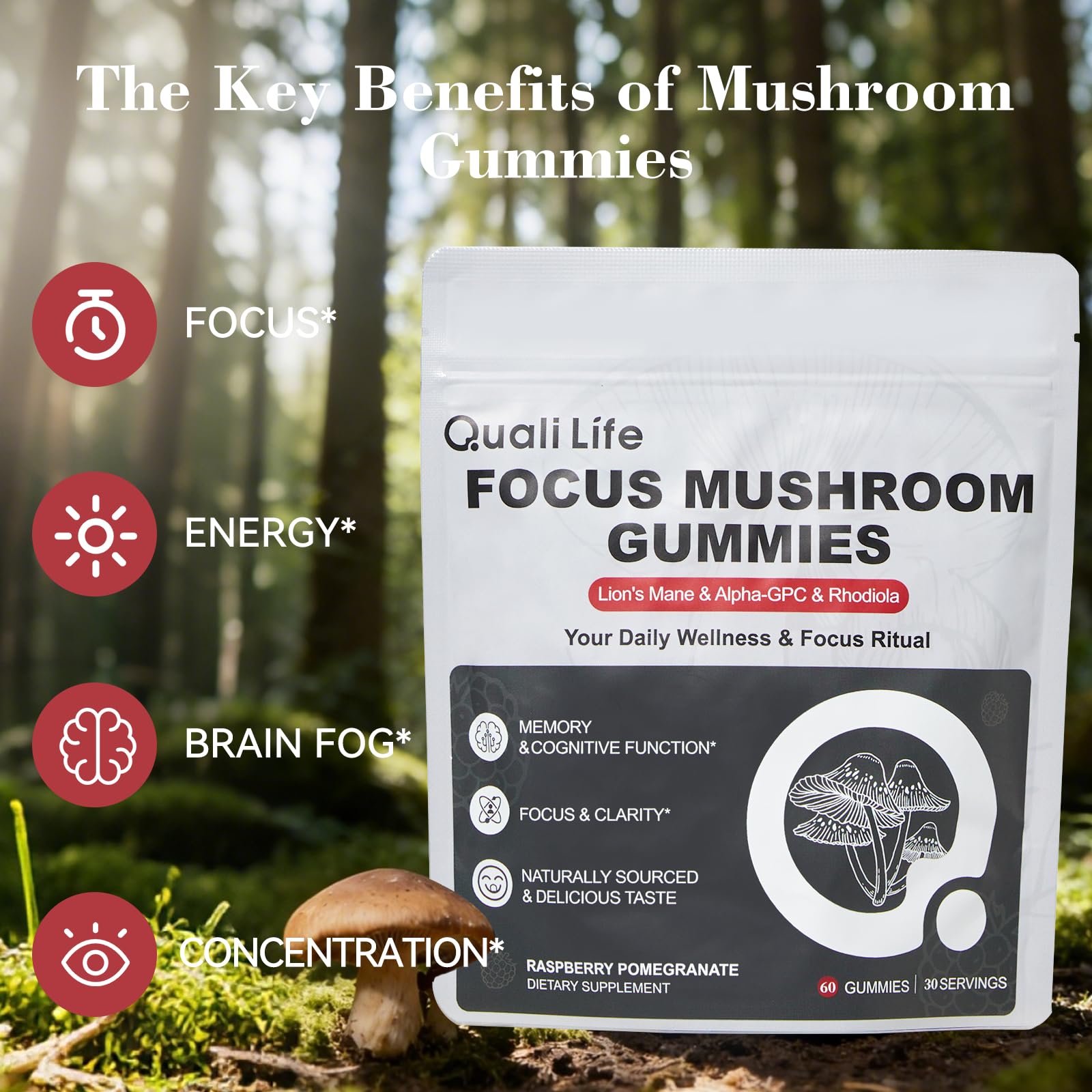 Adaptogenic gummies for mental clarity