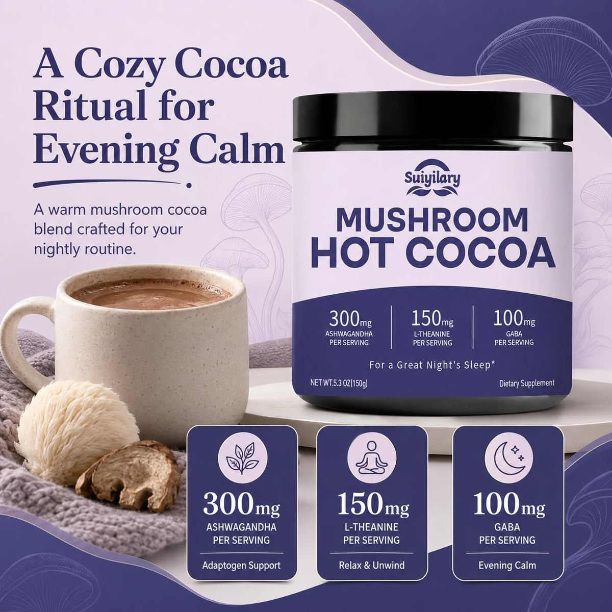 adaptogenic hot cocoa for relaxation