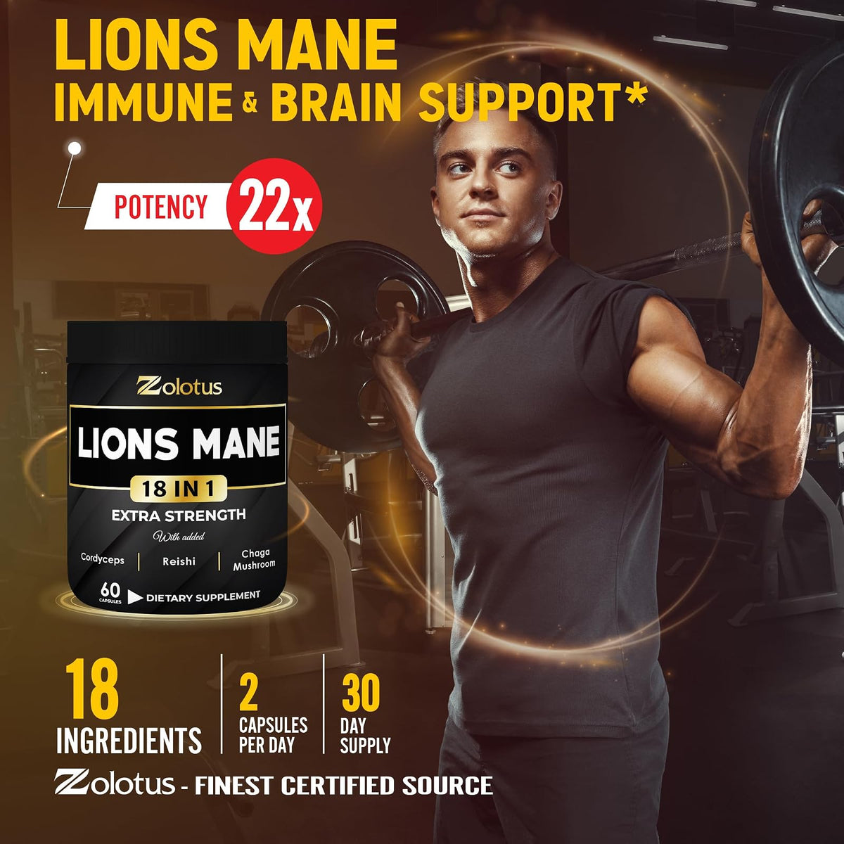 adaptogenic lion's mane health boost