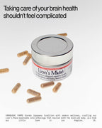 adaptogenic Lion's Mane mushroom capsules