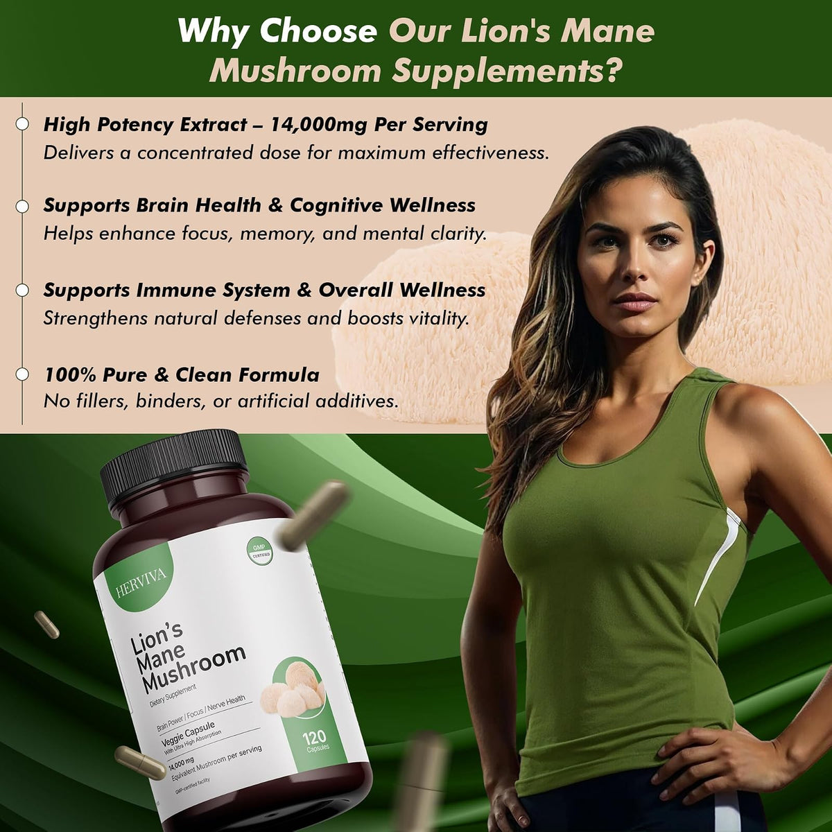 adaptogenic Lions Mane benefits