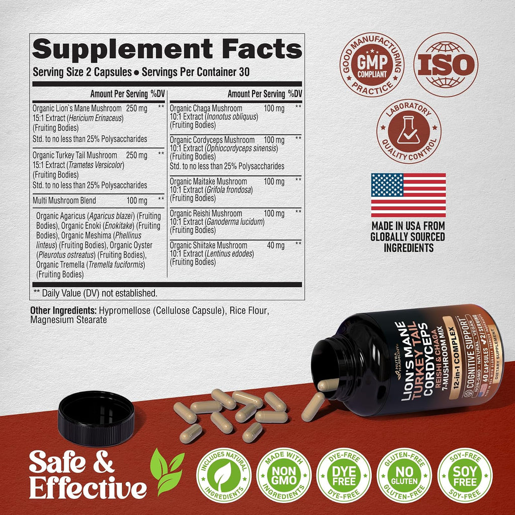 adaptogenic mushroom blend for vitality