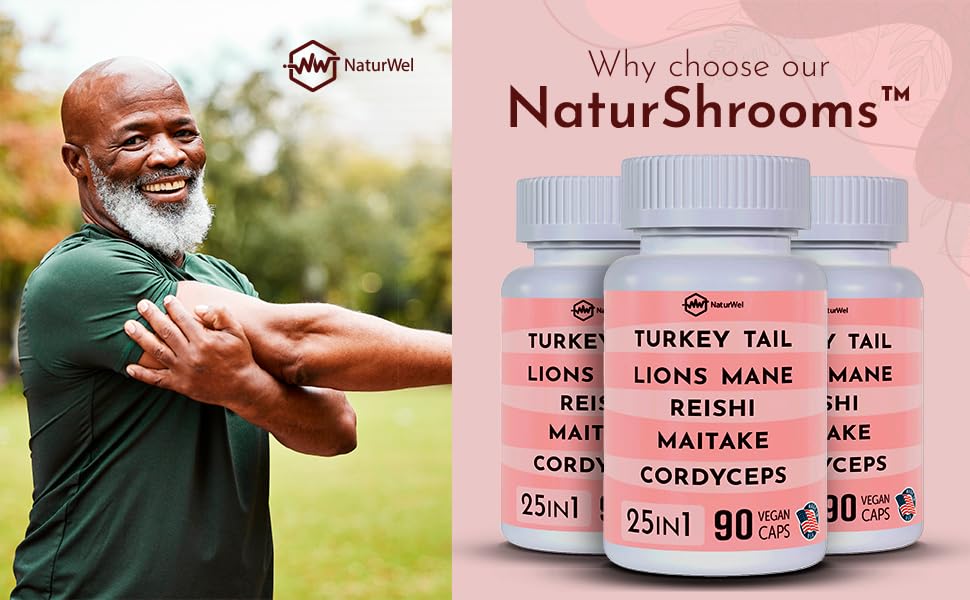 Adaptogenic mushroom blends for stress relief