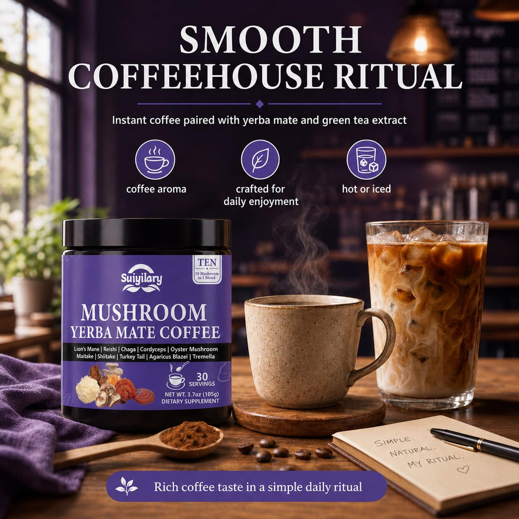 Adaptogenic mushroom coffee benefits