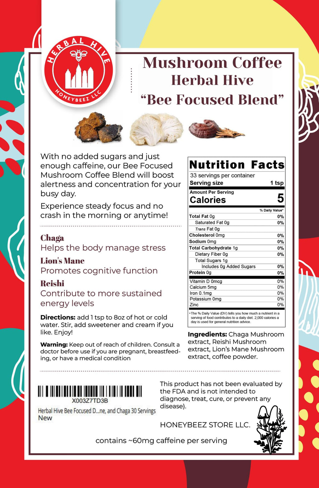 adaptogenic mushroom coffee for focus