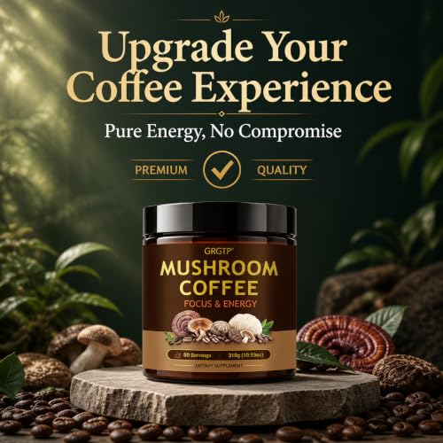 Adaptogenic mushroom coffee for wellness