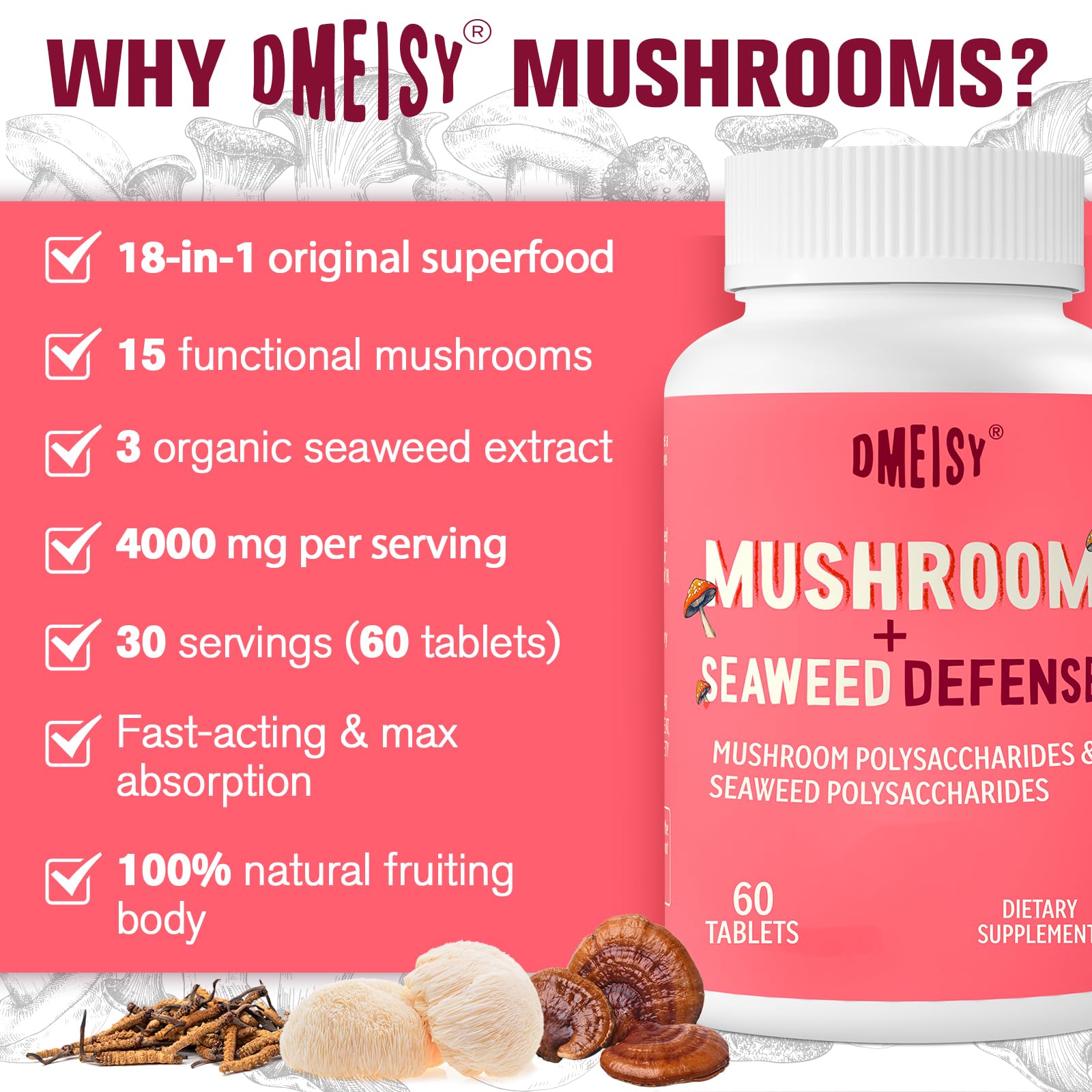 adaptogenic mushroom complex for energy
