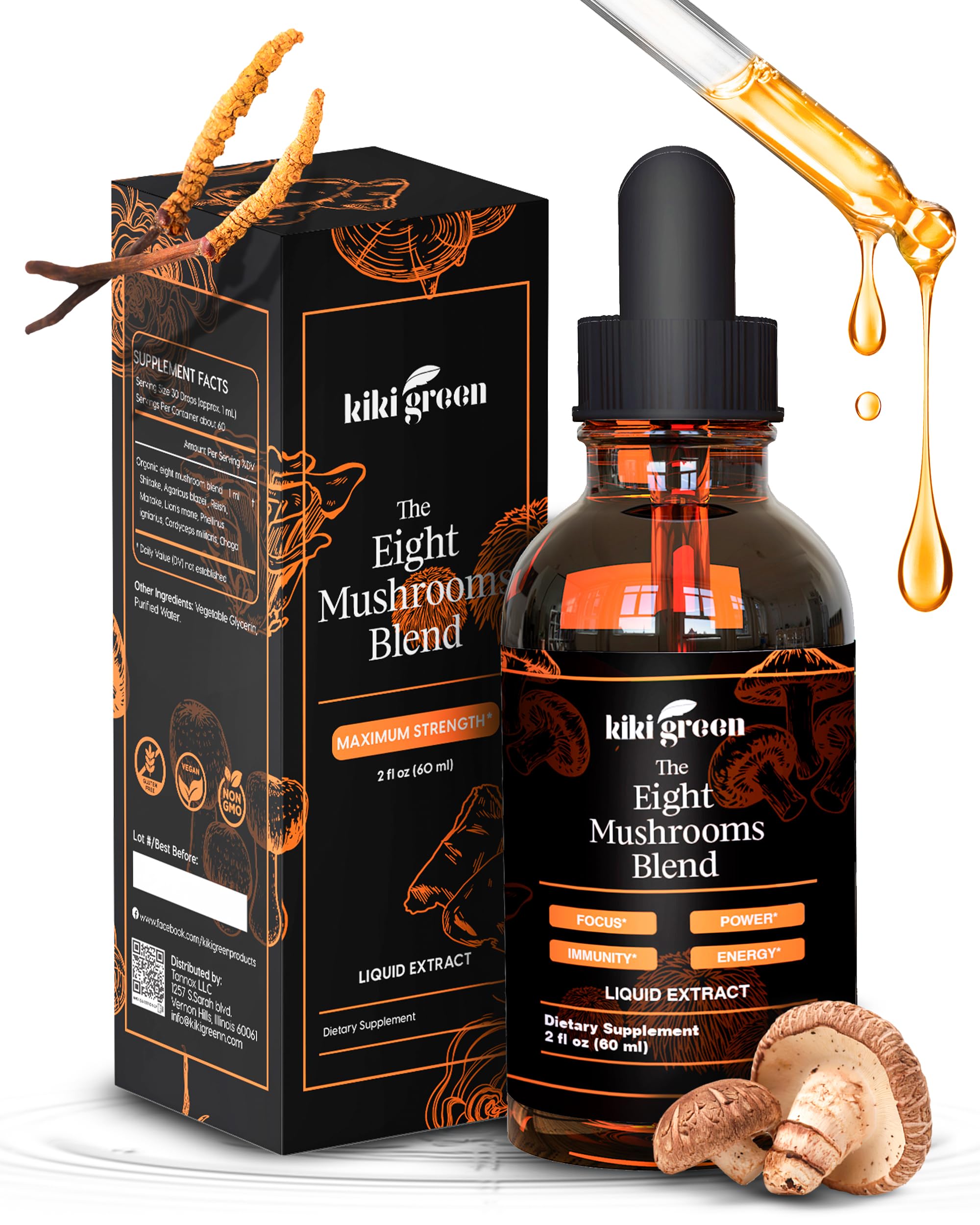 adaptogenic mushroom drops for cognitive support