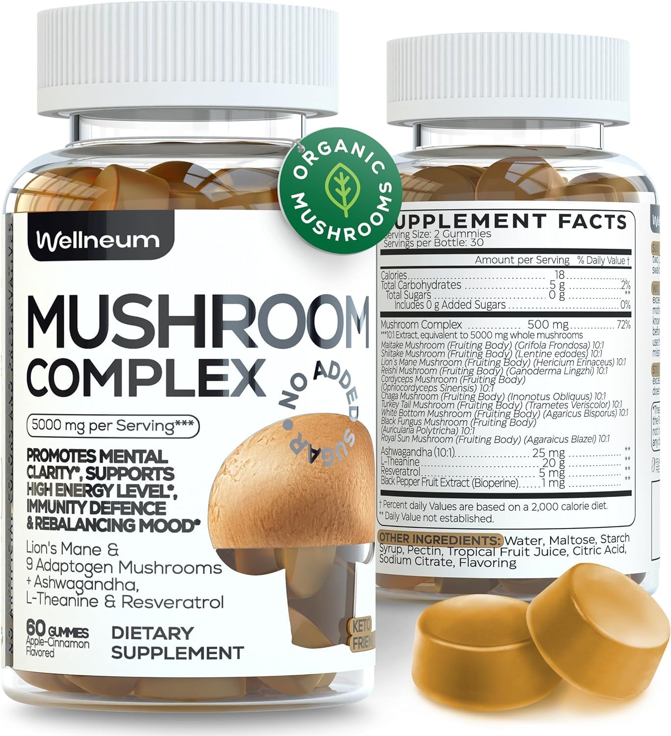 adaptogenic mushroom gummies for energy