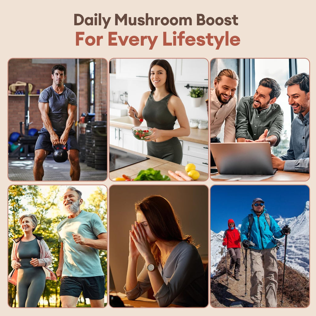 Adaptogenic mushroom gummies for relaxation