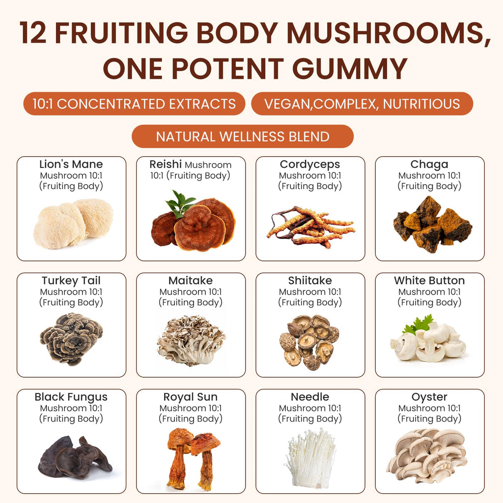 adaptogenic mushroom gummies for stress relief